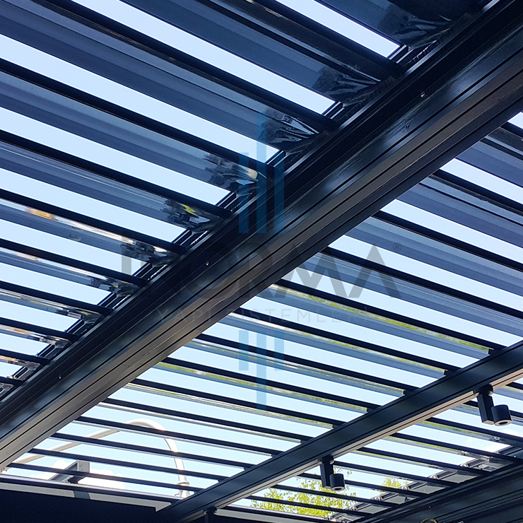 Kukis, Rolling Roof & Giyotin Cam | Bioclimatic Pergola, Rolling Roof ...